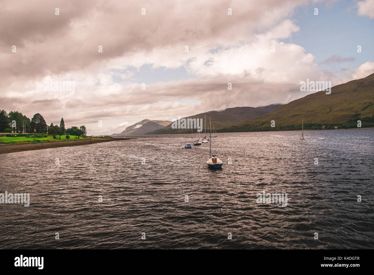 Scottish Highland Loch Stock Photo - Alamy