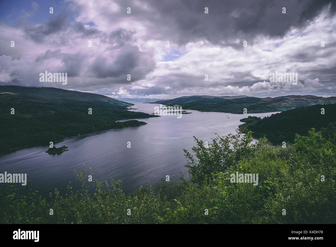 Scottish Highland Loch Stock Photo - Alamy