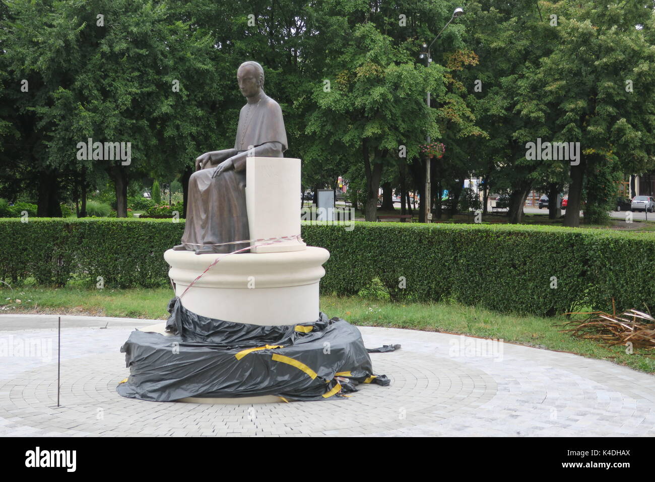 Statue in a park in Satu Mare, Romania Stock Photo - Alamy