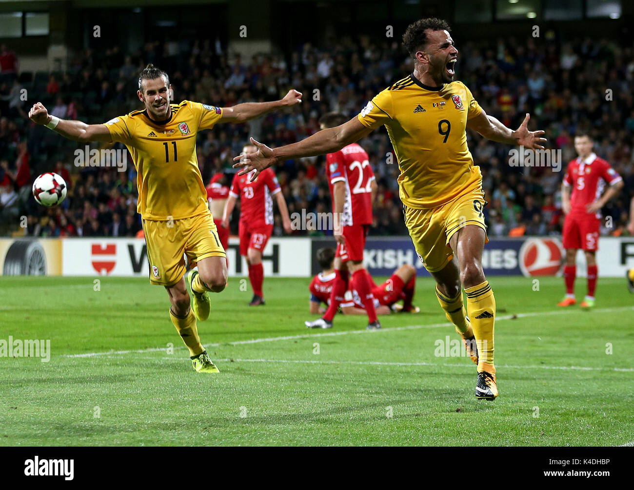 Wales Hal Robson Kanu During The Fifa World Cup Qualifying High ...