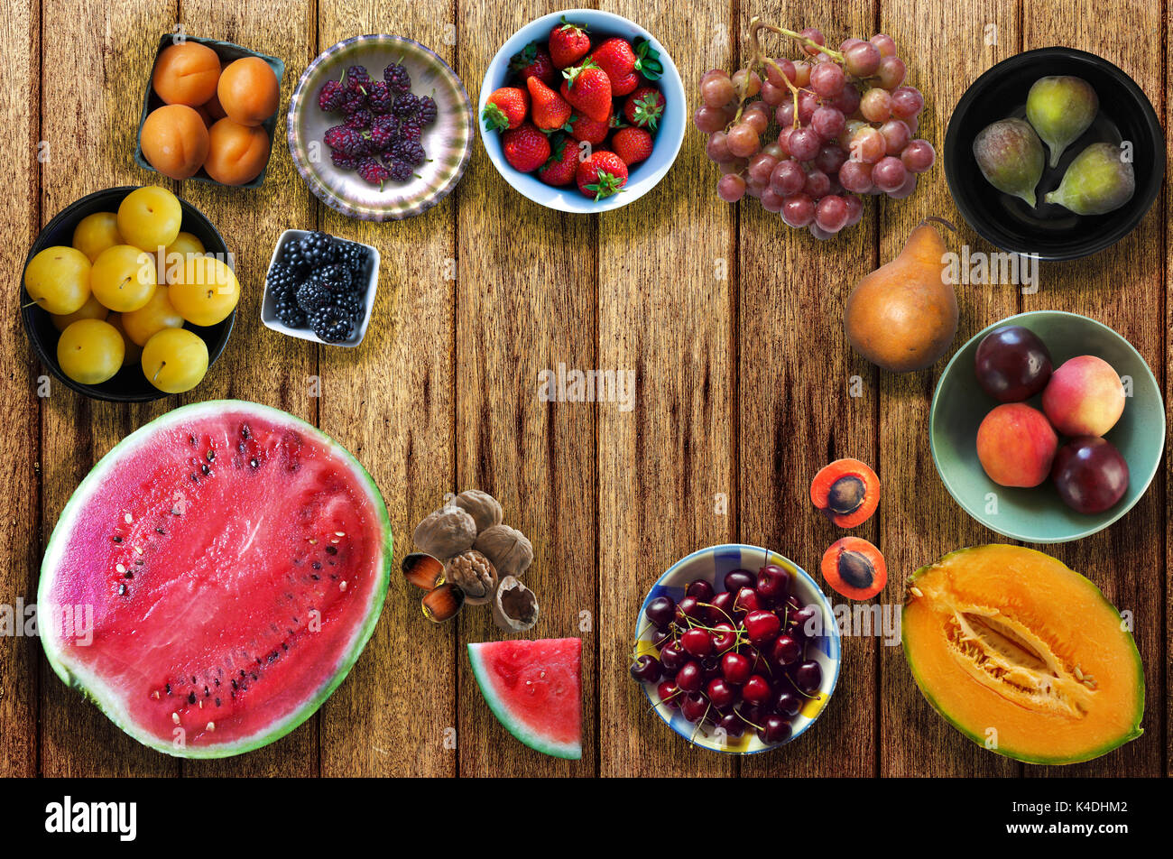 Summer fruits watermelon hi-res stock photography and images - Alamy