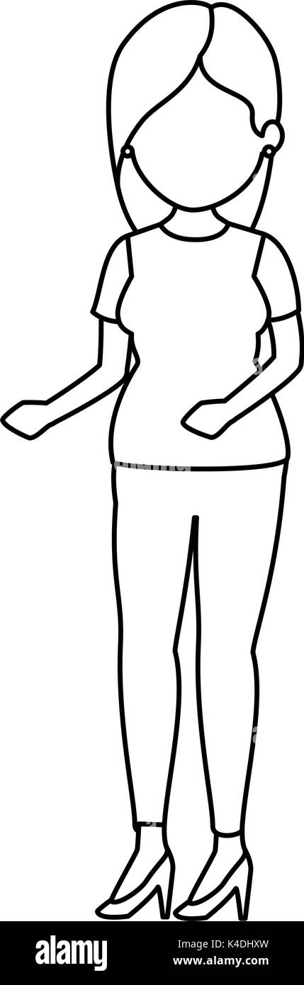 beautiful woman avatar character vector illustration design Stock ...