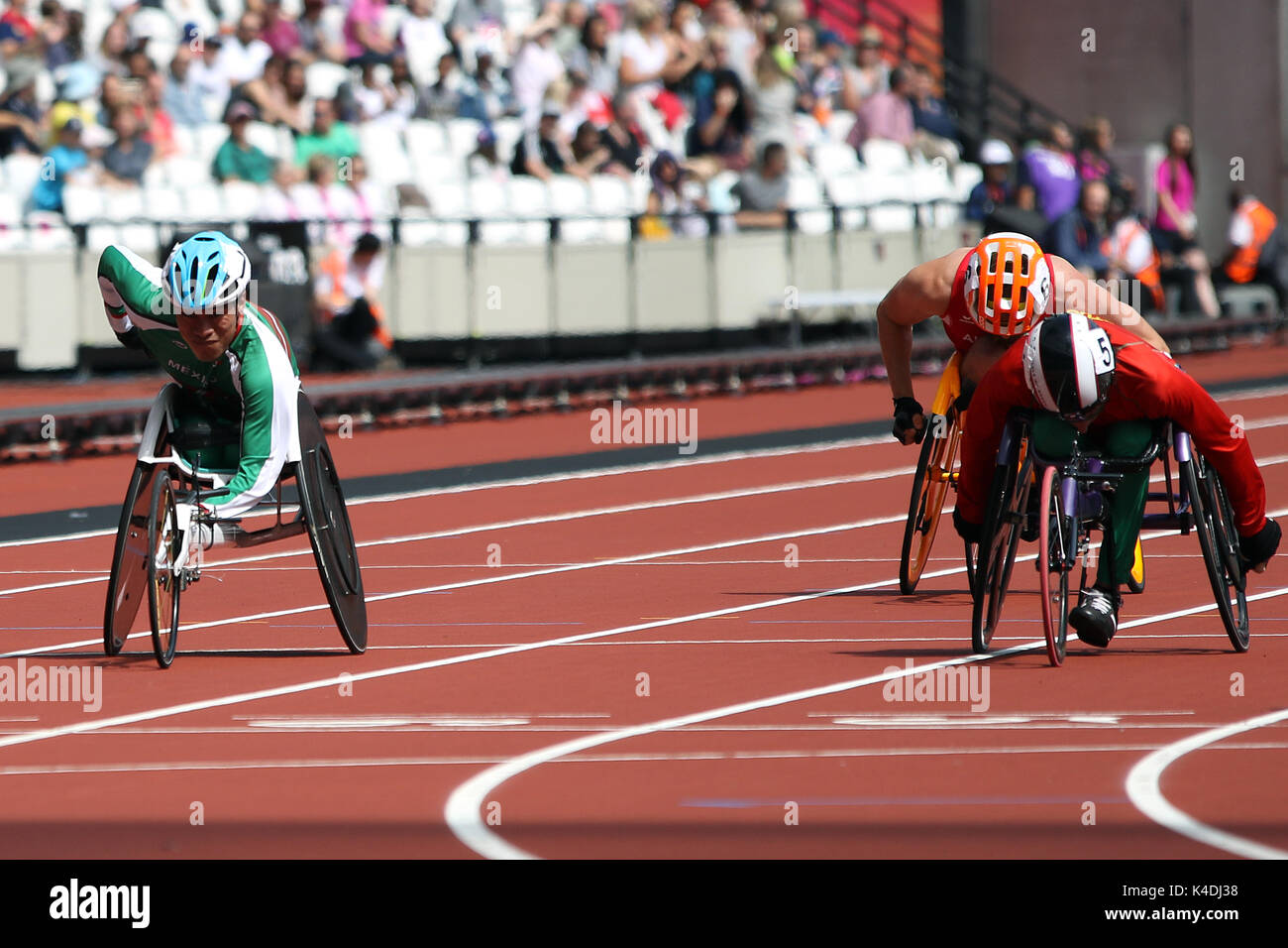 Leonardo De Jesus PEREZ JUAREZ of Mexico in the Men's 100 m T52 Round 1 ...
