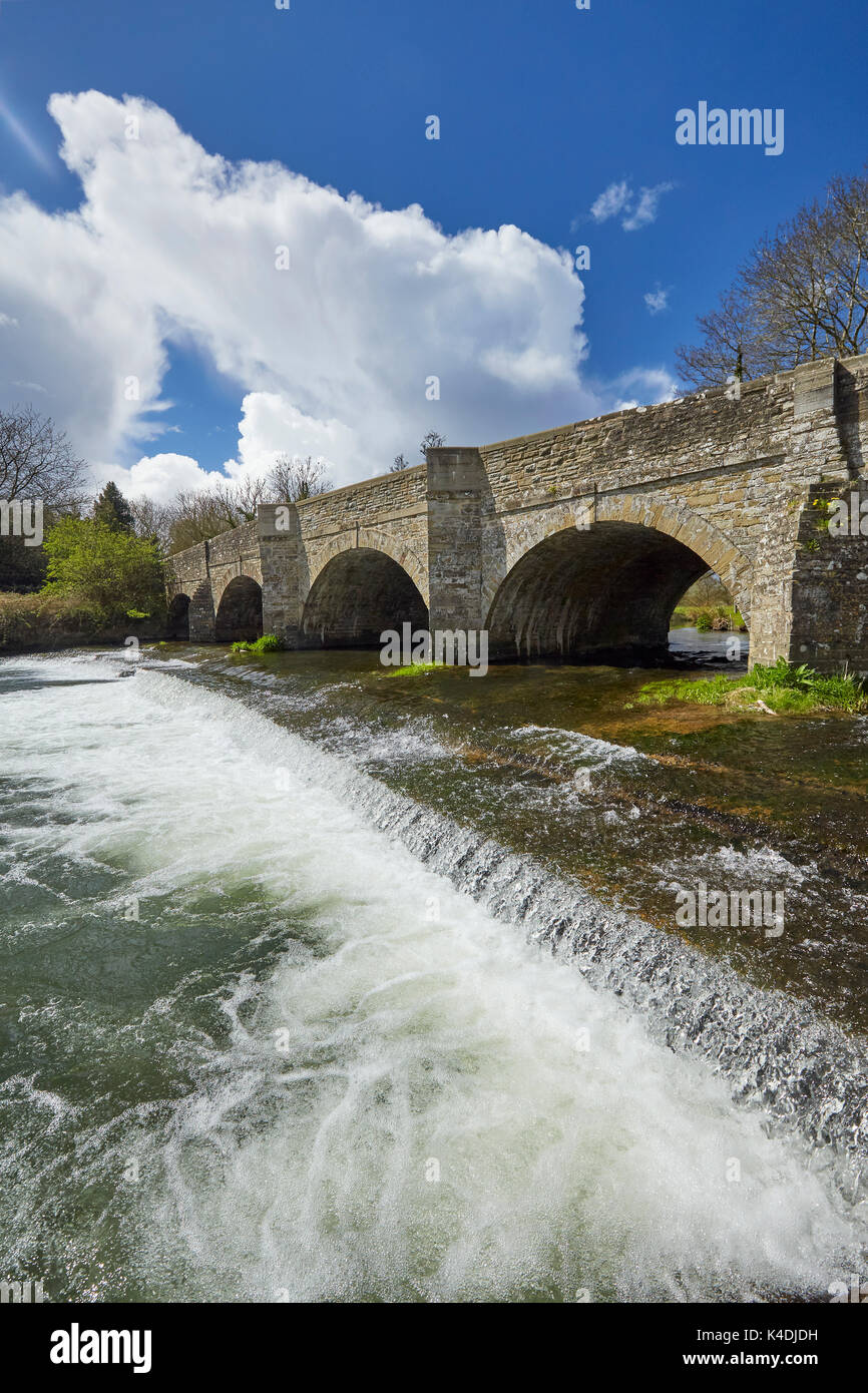 The Bridge over the River Teme at Leintwardine Herefordshire West ...