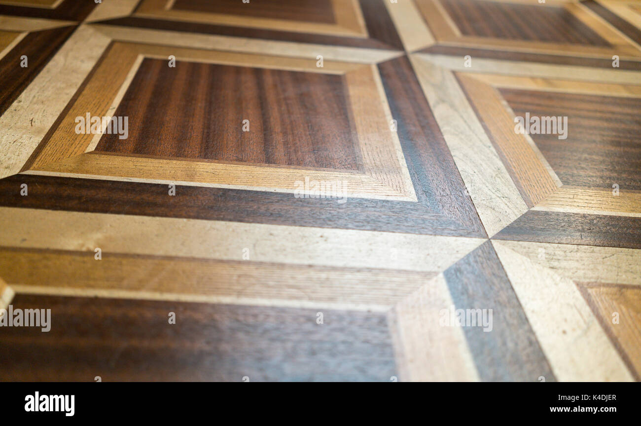 wood inlaid work of a floor for backgrounds Stock Photo - Alamy