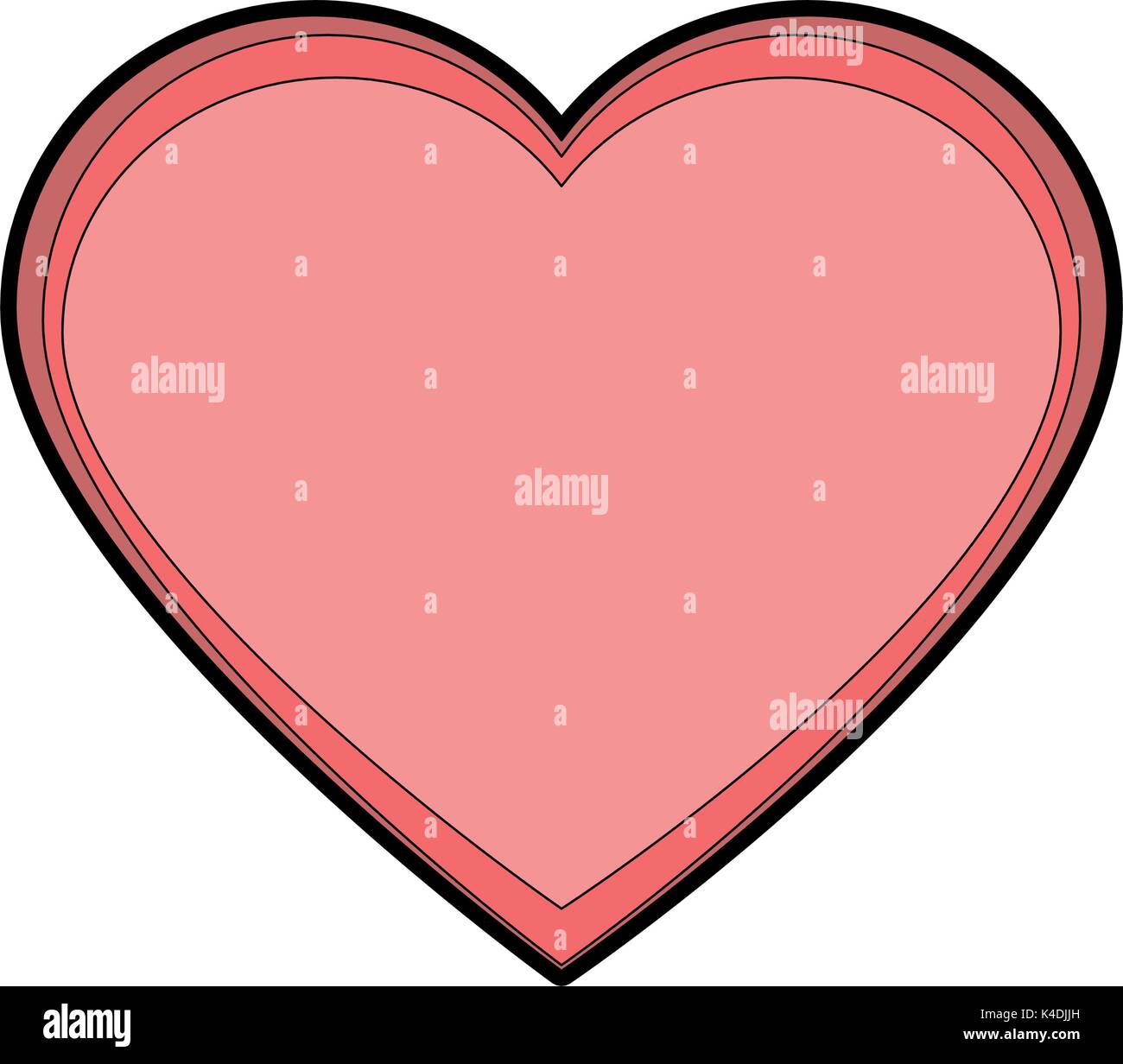 heart love decoration icon vector illustration design Stock Vector ...
