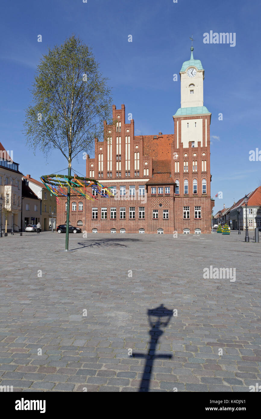 town hall, Wittstock/Dosse, Brandenburg, Germany Stock Photo - Alamy