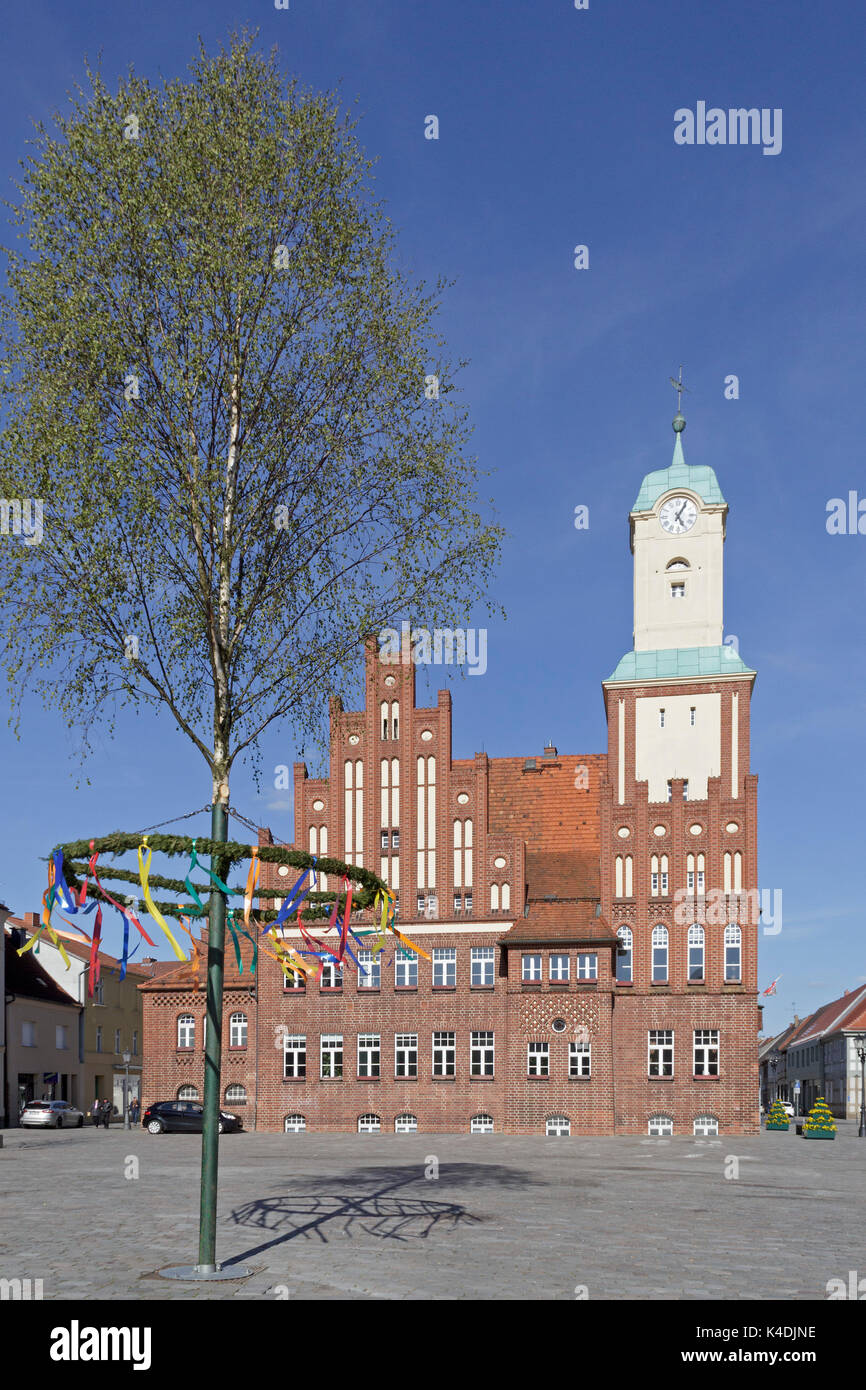 town hall, Wittstock/Dosse, Brandenburg, Germany Stock Photo - Alamy
