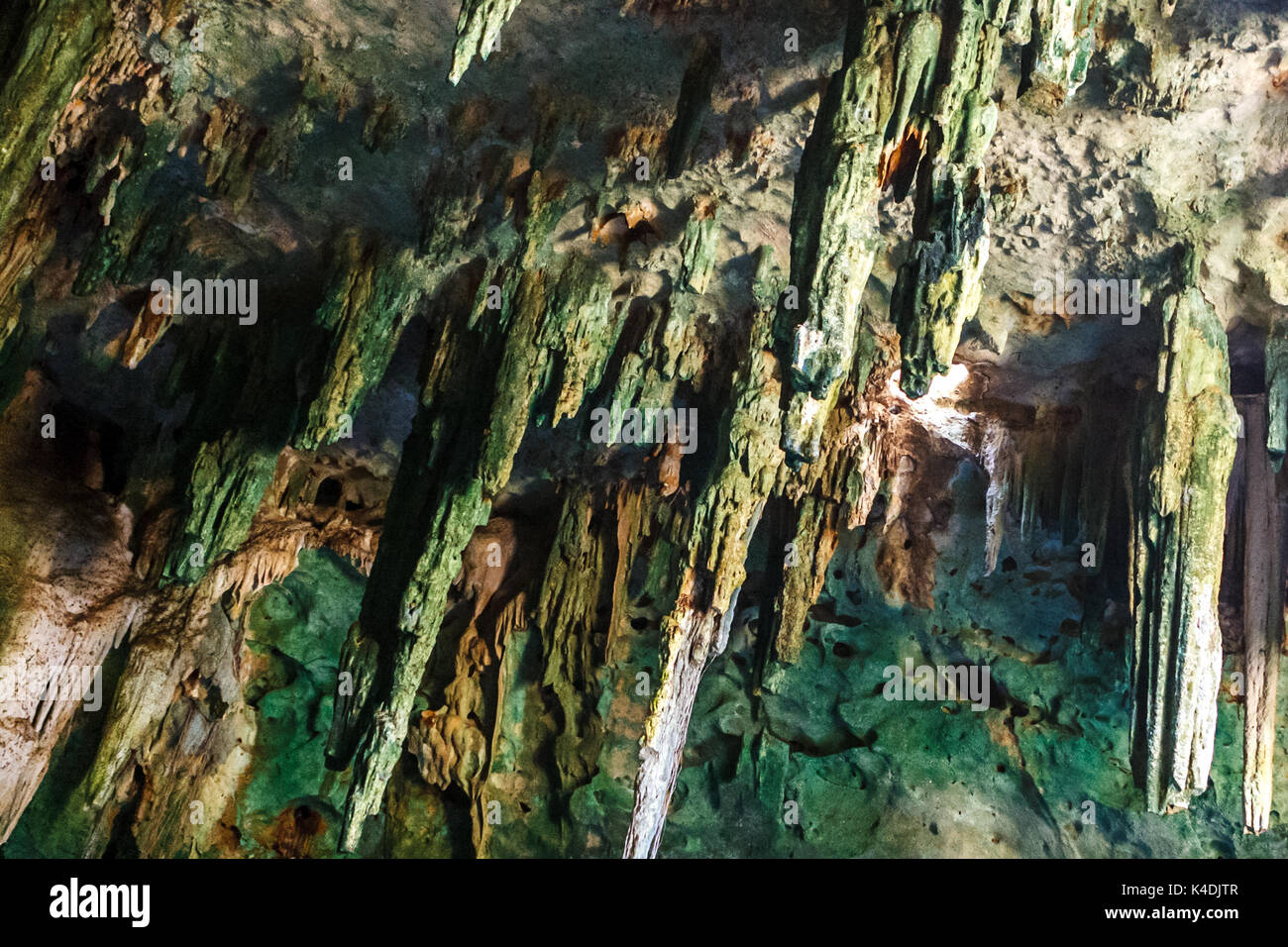 Underground Cave Cenote Stalactites Mexico High Resolution Stock ...
