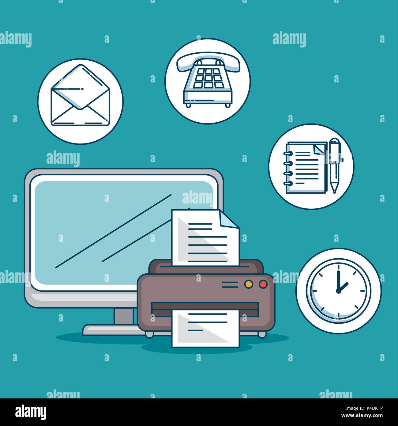 office and business elements concept Stock Vector Image & Art - Alamy