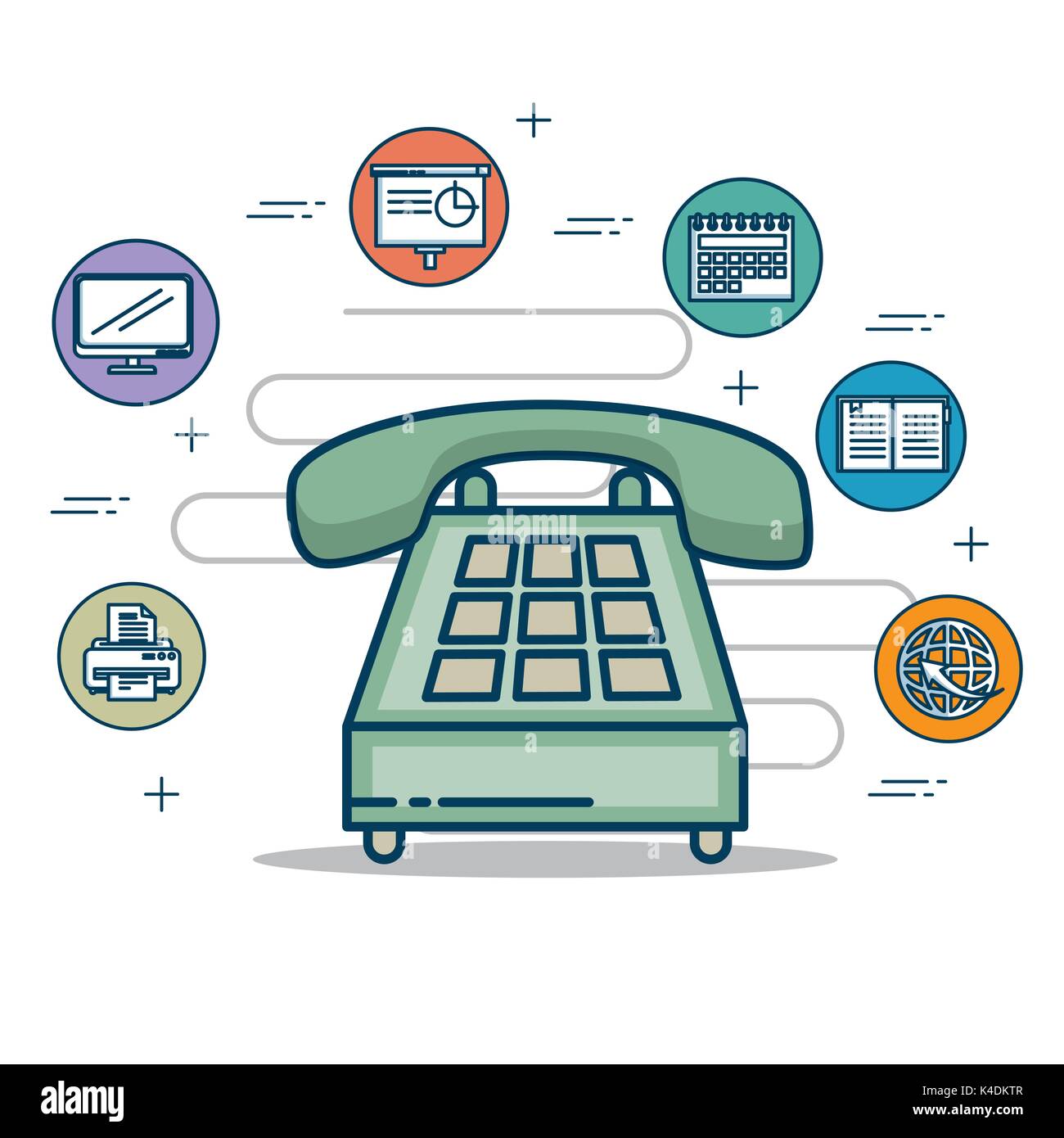 office and business elements concept Stock Vector Image & Art - Alamy