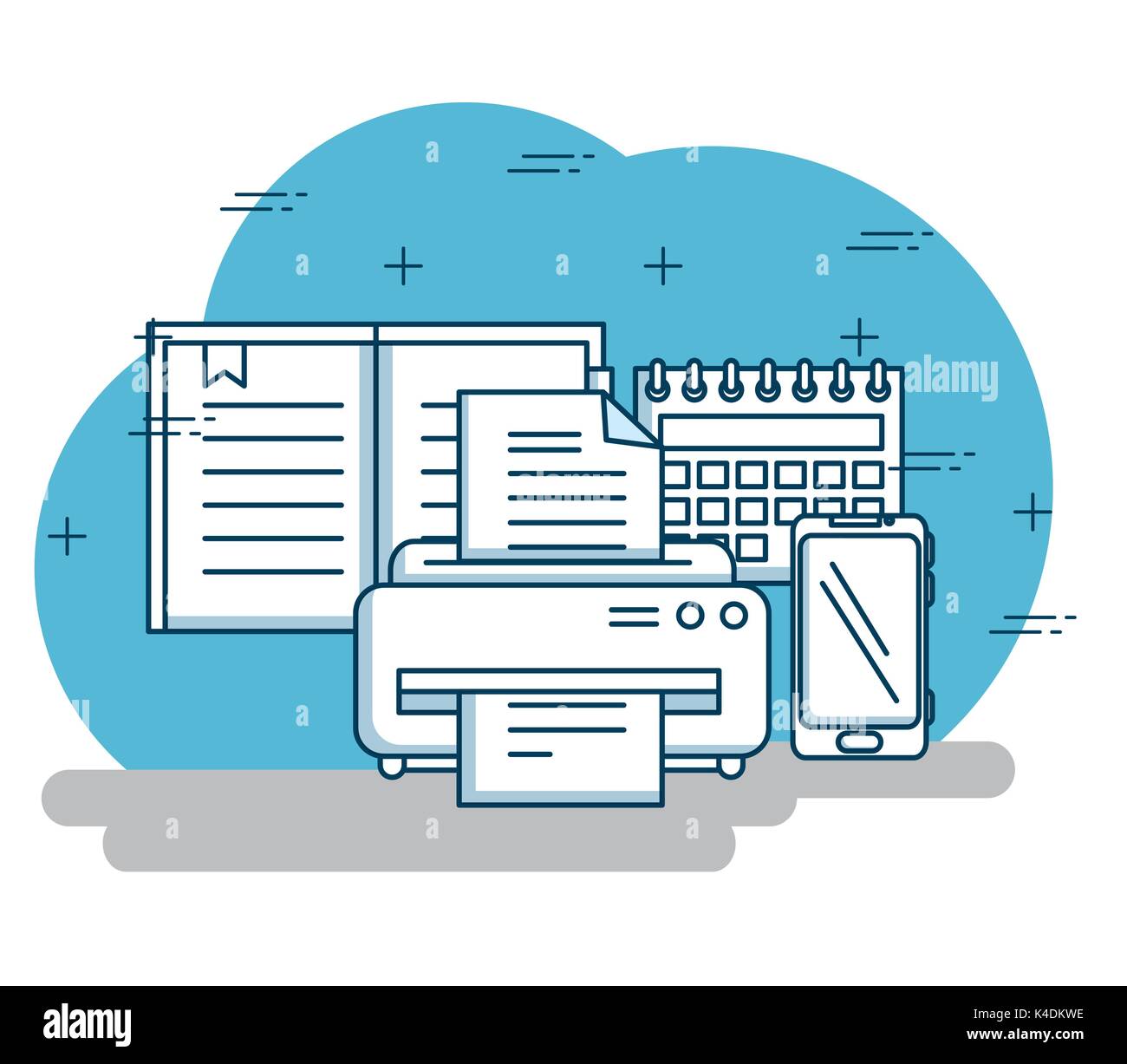 office and business elements concept Stock Vector Image & Art - Alamy