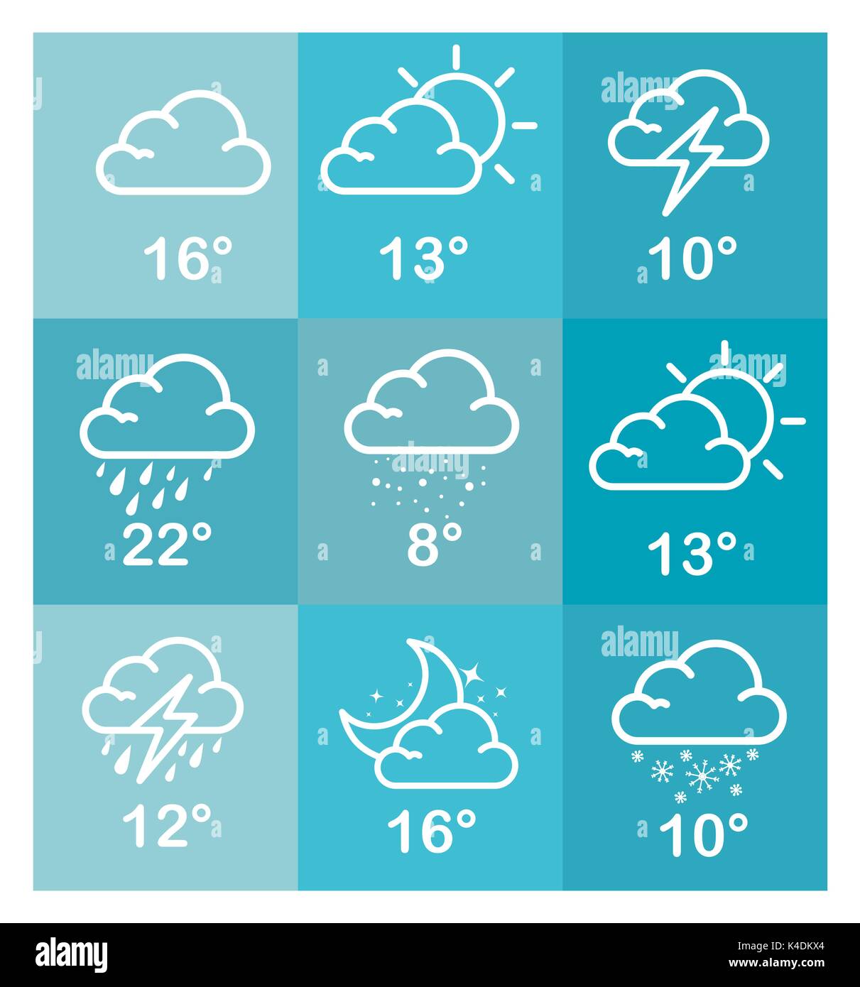 weather forecast concept Stock Vector Image & Art - Alamy