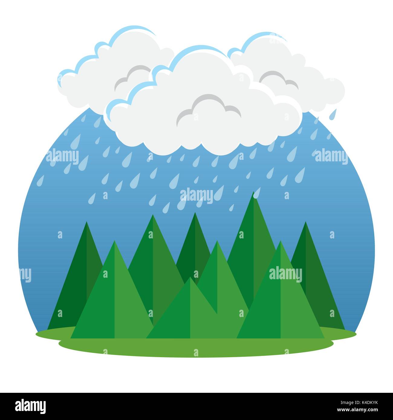 Rainy day traffic light Cut Out Stock Images & Pictures - Alamy