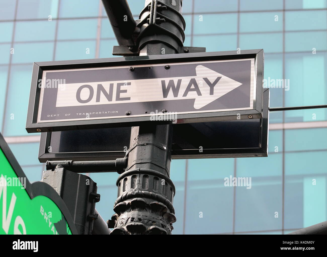 One Way street sign in downtown Manhattan, New York Stock Photo - Alamy