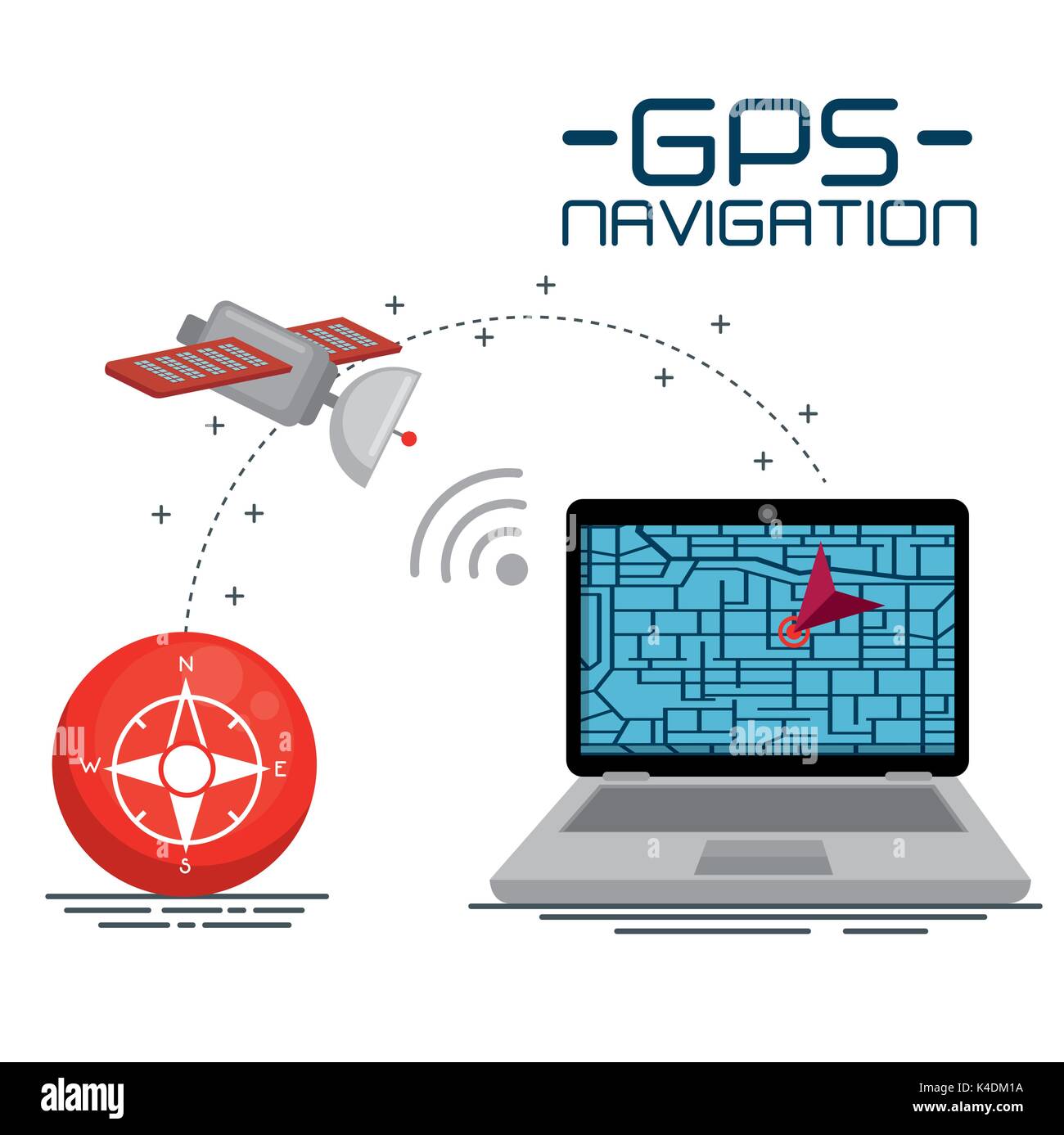 gps navigation concept Stock Vector Image & Art - Alamy