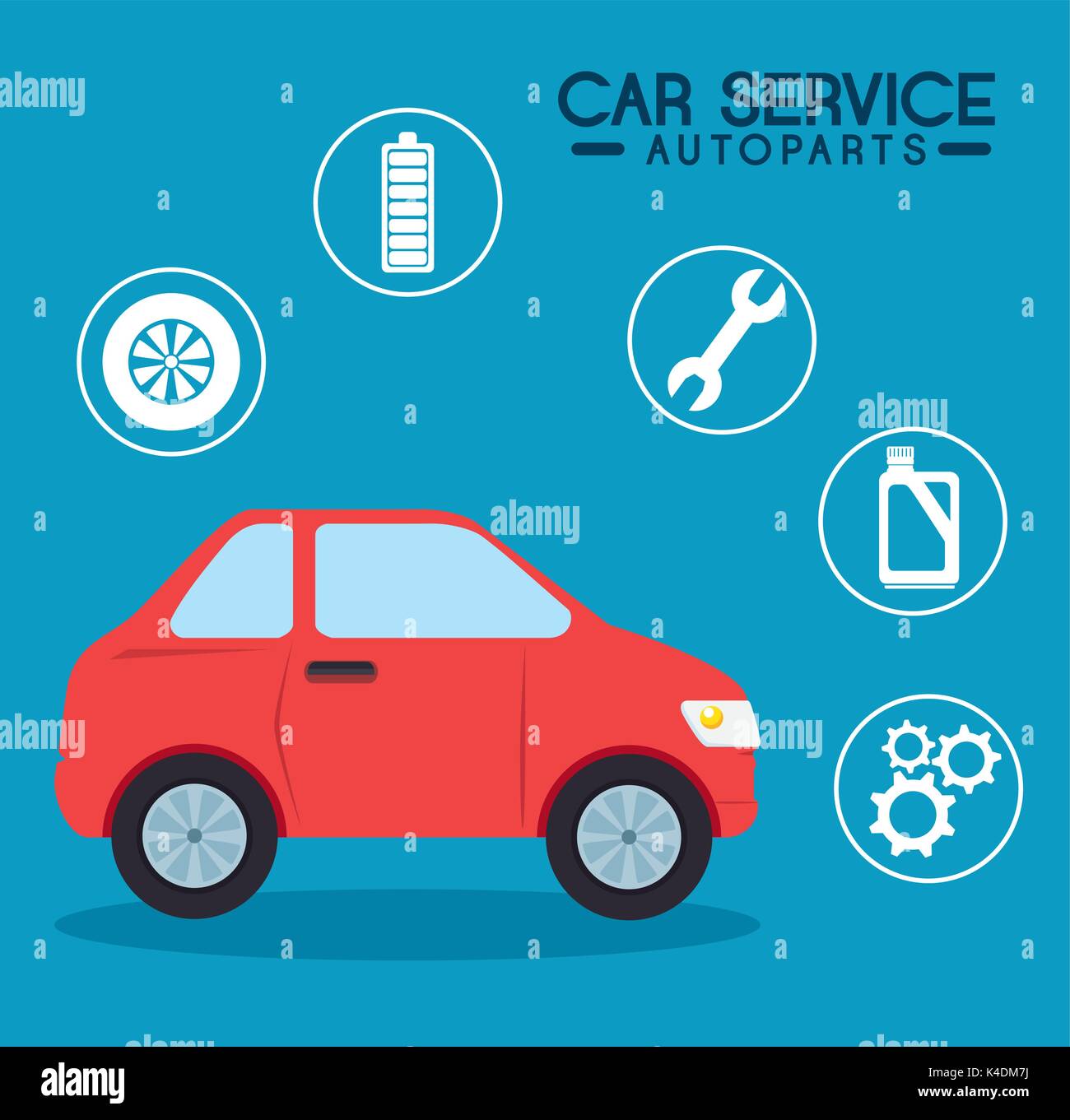 car service autoparts concept Stock Vector Image & Art - Alamy