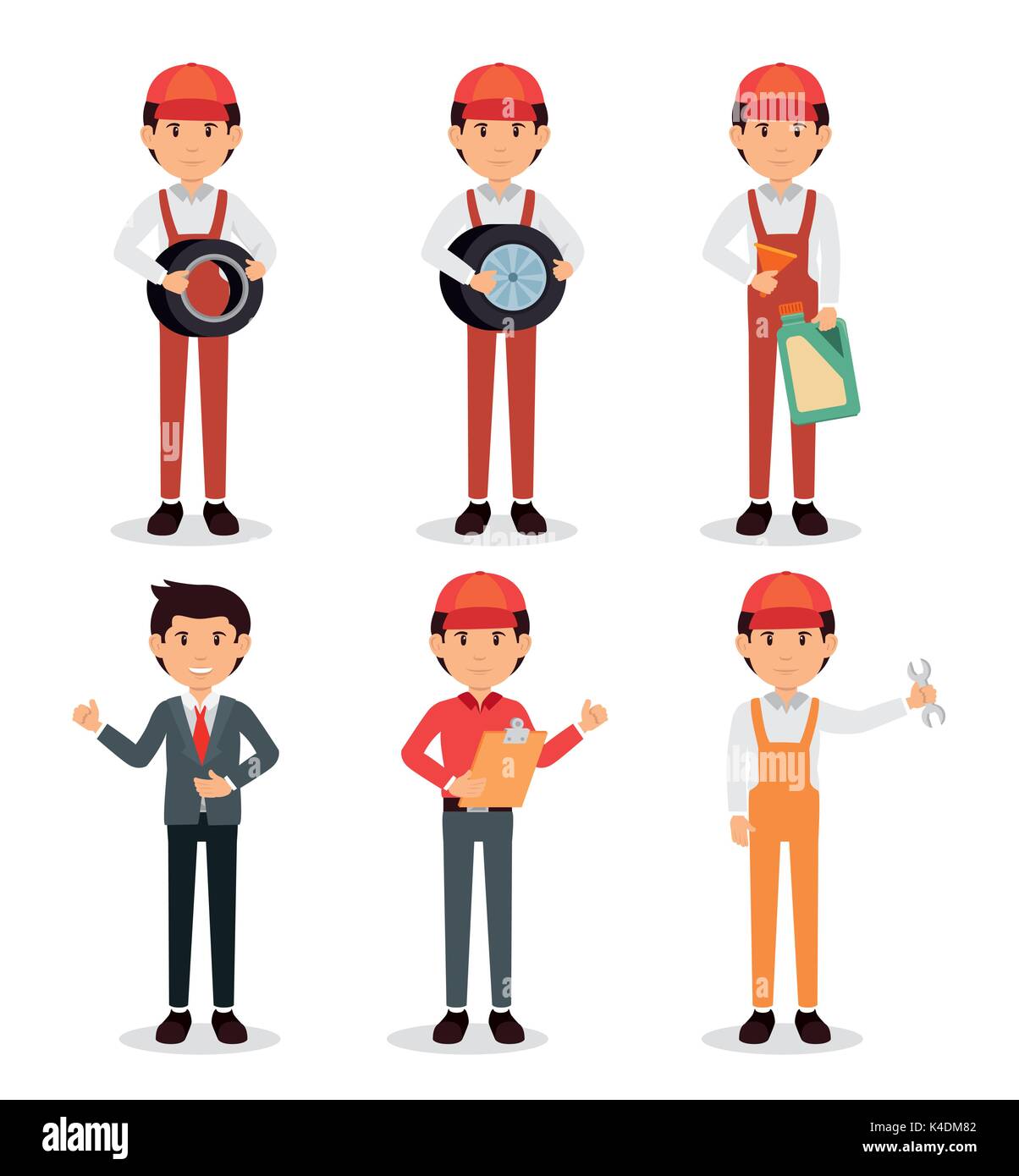 auto mechanic cartoon service Stock Vector Image & Art - Alamy