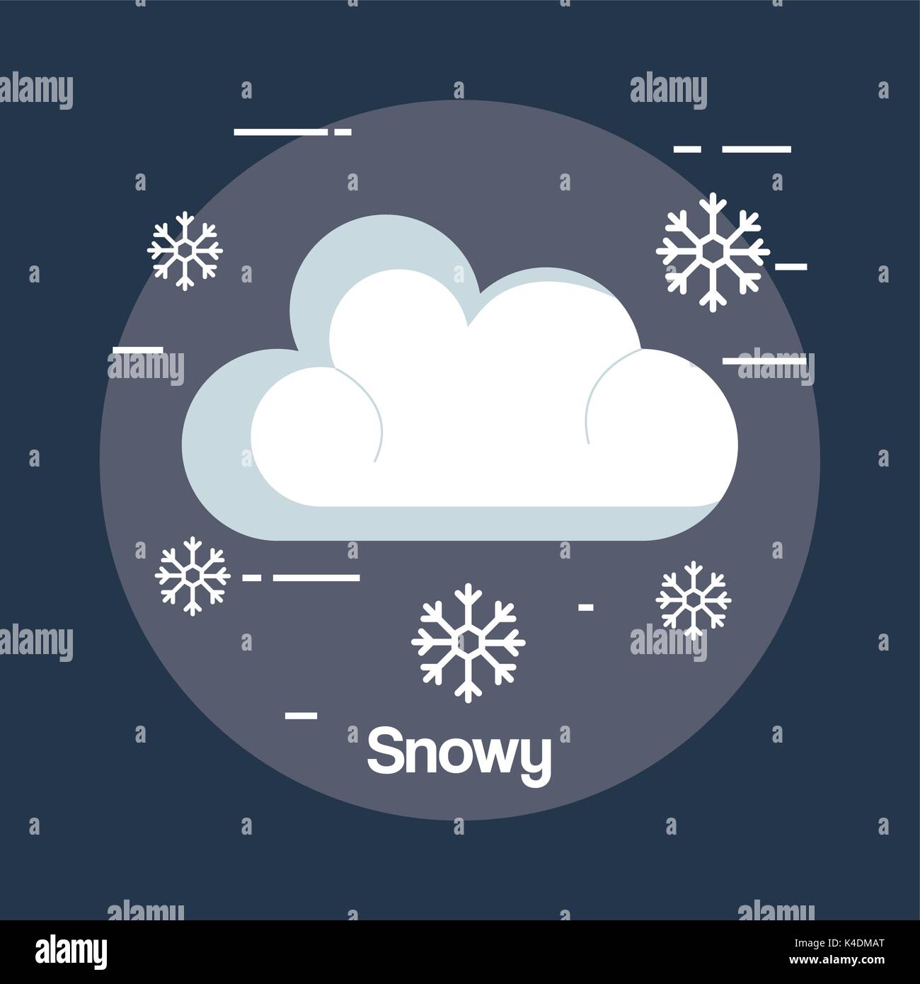 snowy weather status icon Stock Vector Image & Art - Alamy