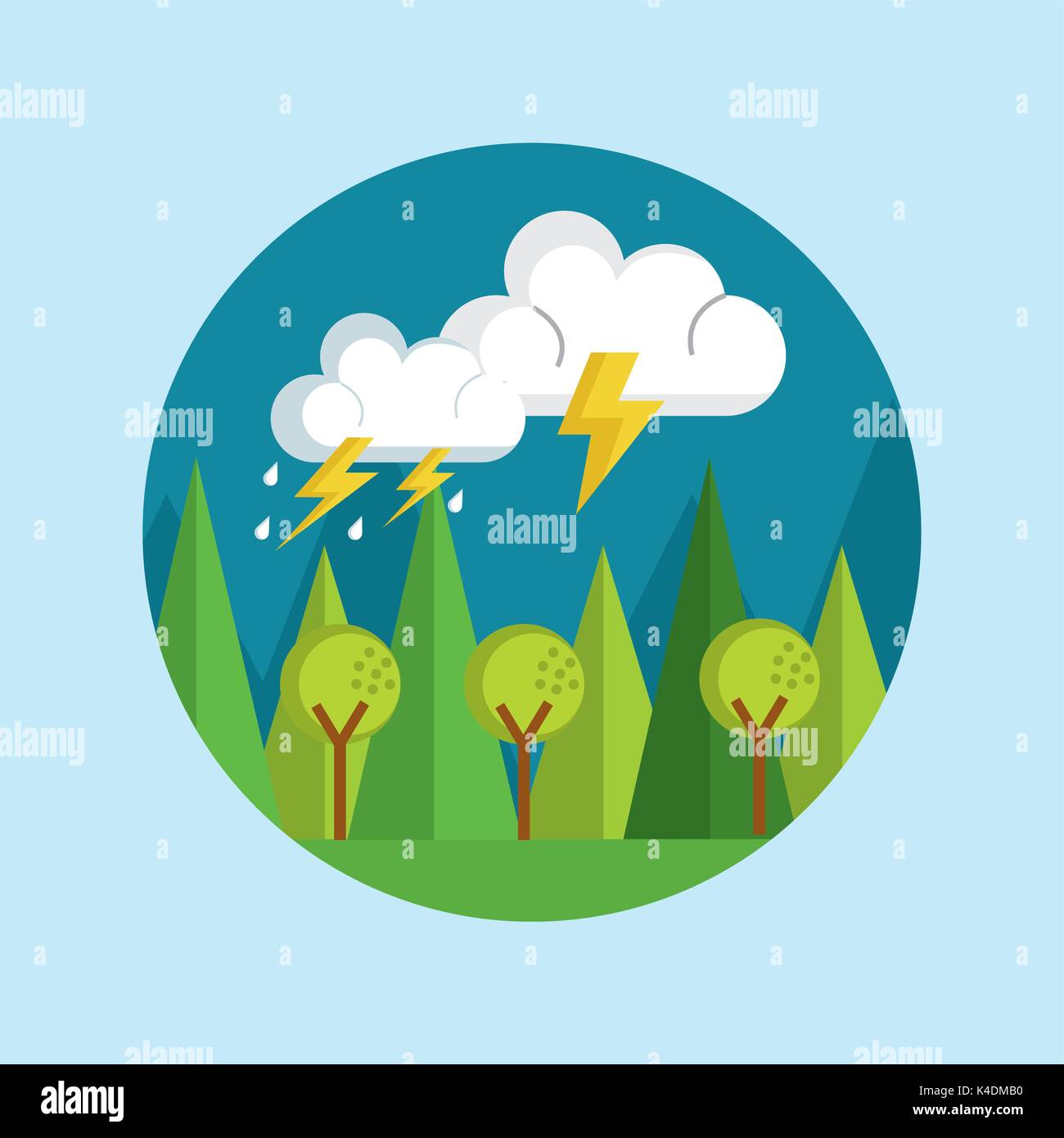 landscape day isolated icon Stock Vector Image & Art - Alamy