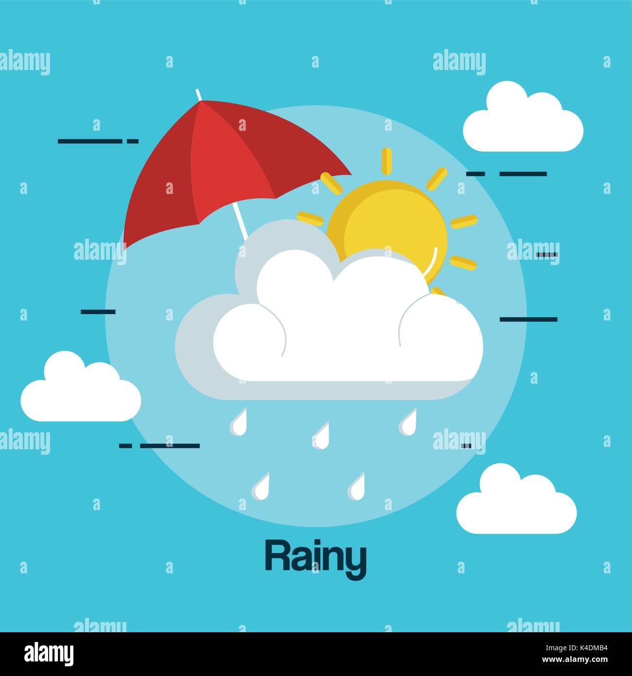 rainy weather status icon Stock Vector Image & Art - Alamy