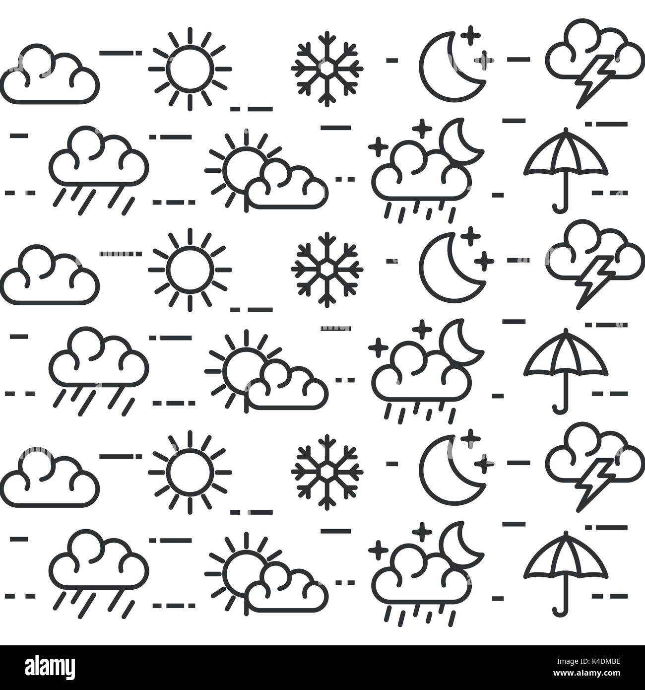set of weather status icons Stock Vector Image & Art - Alamy