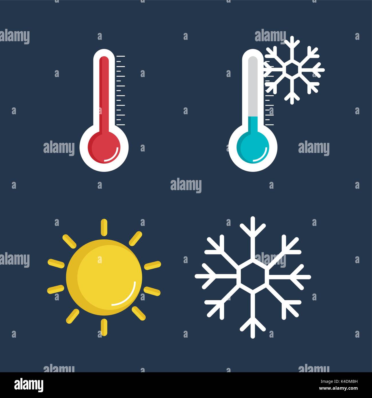 set of weather status icons Stock Vector Image & Art - Alamy