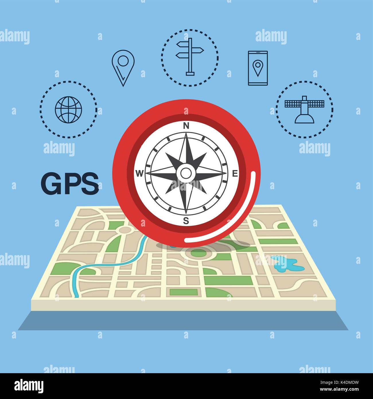 Gps app service icons hi-res stock photography and images - Alamy