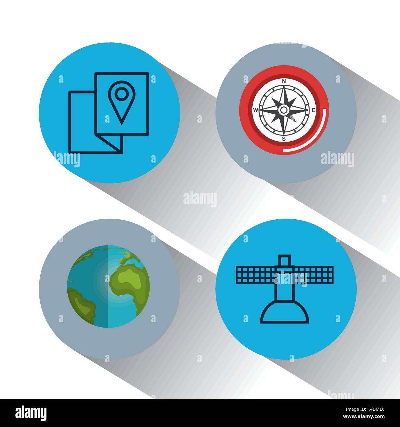 gps navigation app icons Stock Vector Image & Art - Alamy