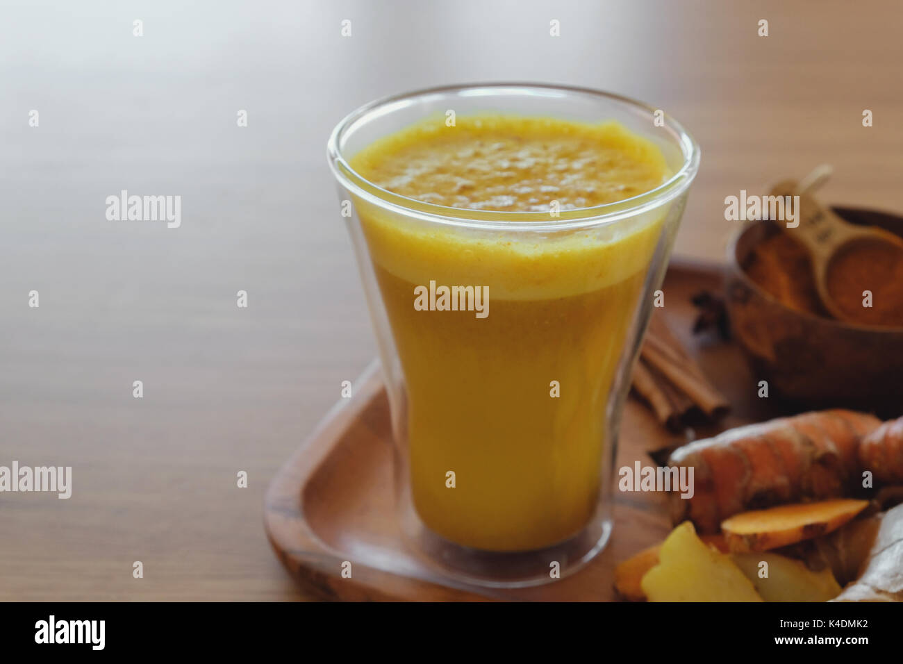 Turmeric latte, Golden milk, Turmeric milk, healthy hipster drink Stock ...