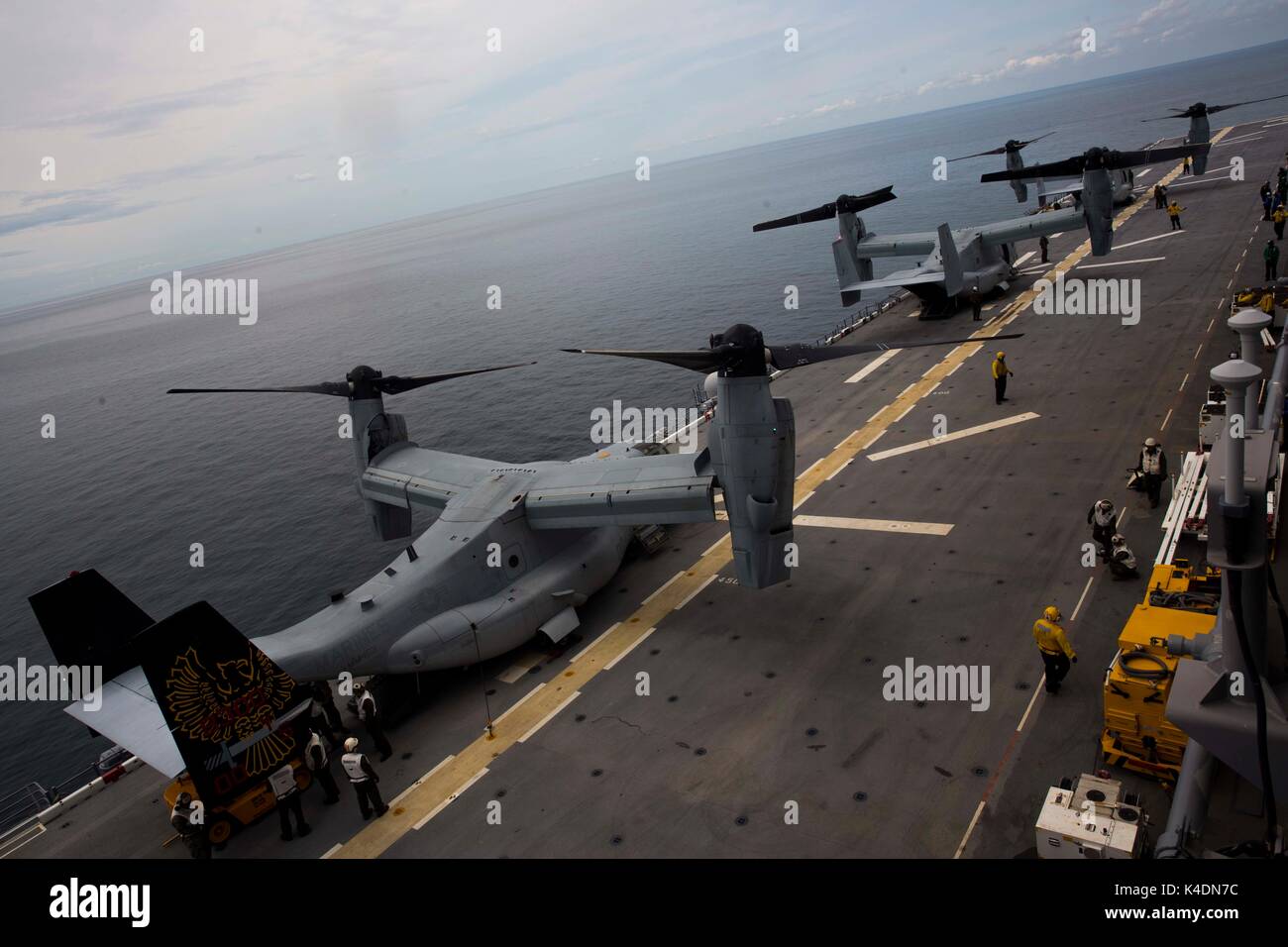 Marine Corps MV-22B Osprey aircraft with Marine Medium Tiltrotor ...