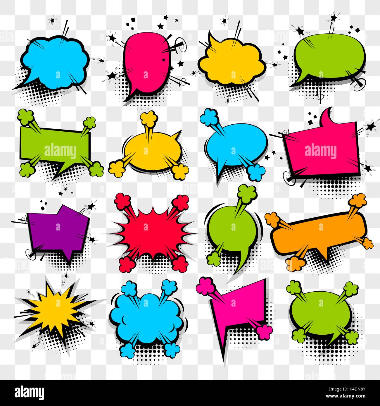 Comic empty text speech bubble 20 Stock Vector Image & Art - Alamy