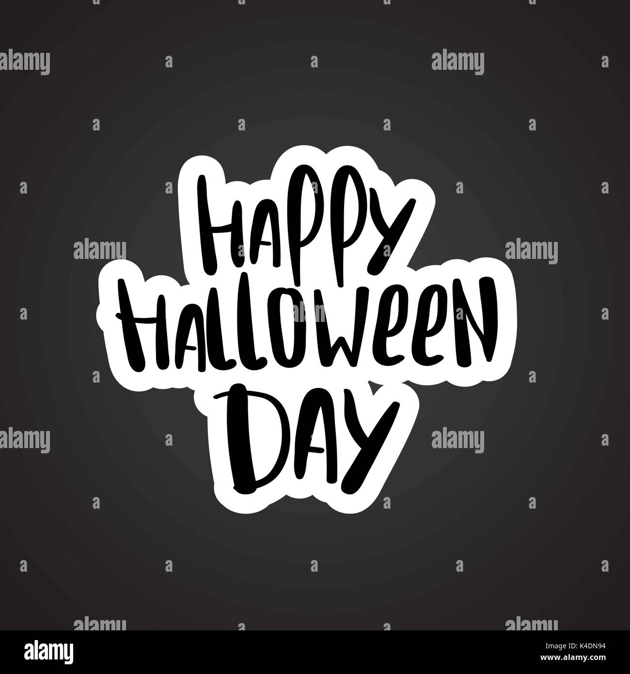 Halloween greeting card lettering Stock Vector Images - Alamy