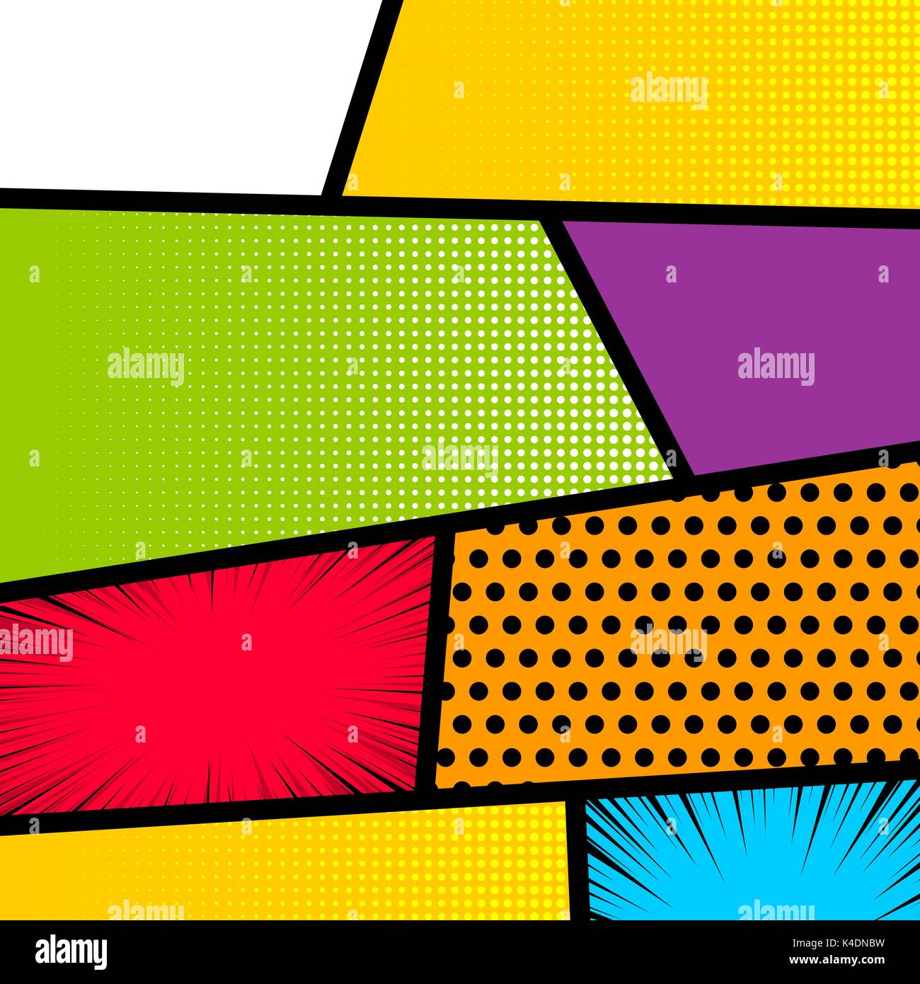 Pop art comic book strip background Stock Vector Image & Art - Alamy
