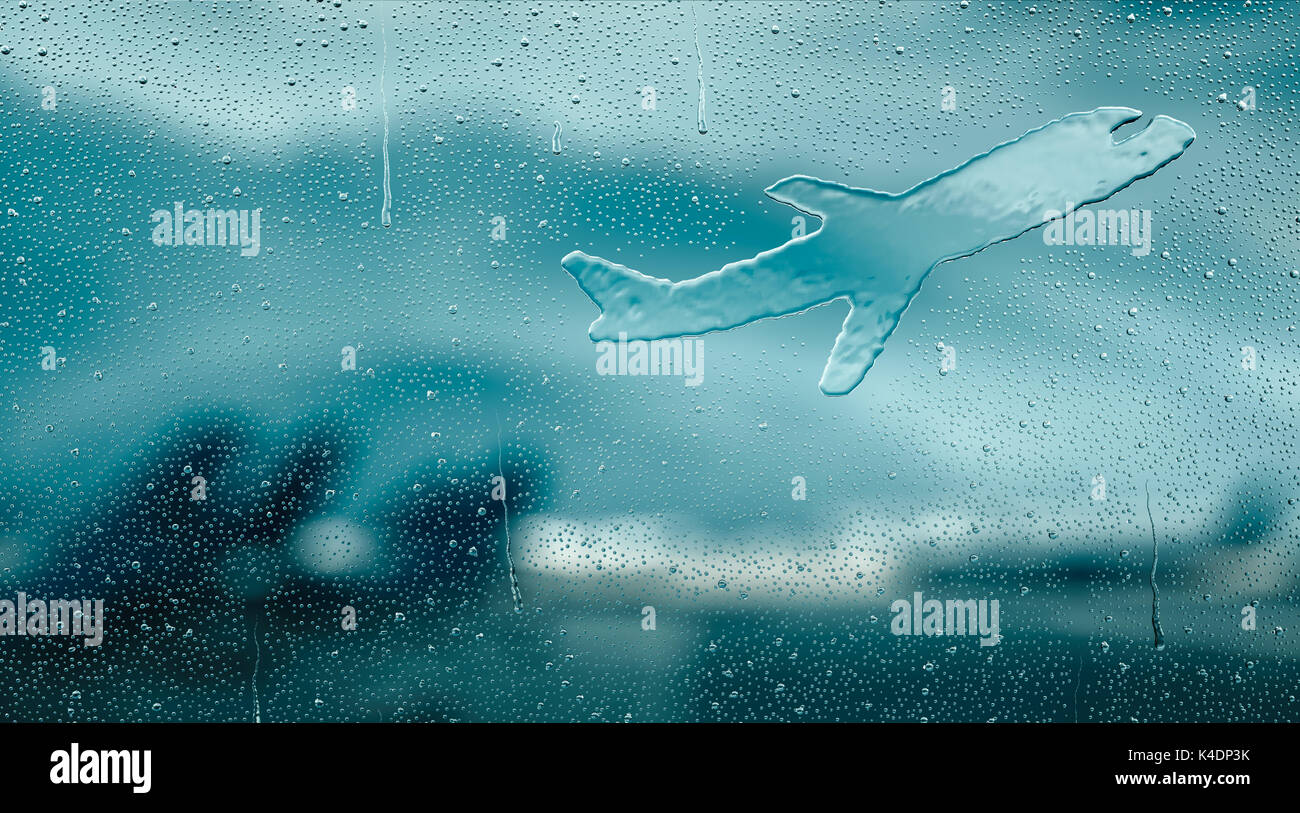 Water drop forming a airplane Stock Photo - Alamy
