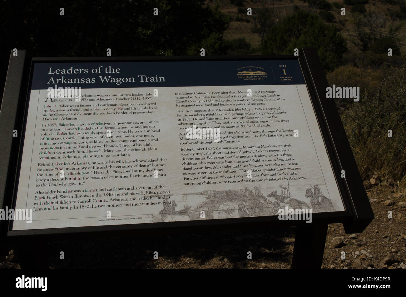 Mountain Meadows Massacre site, southern Utah Stock Photo - Alamy