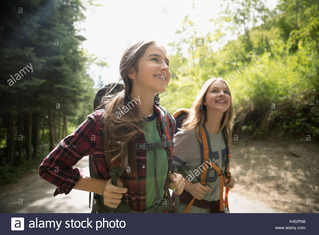 Teenager hiking hi-res stock photography and images - Alamy