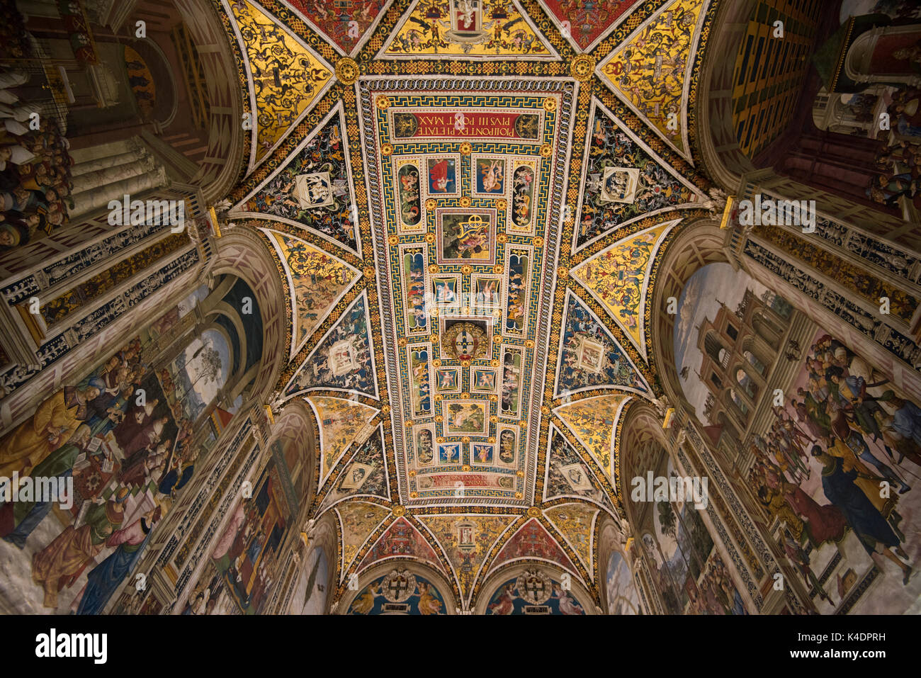 The Piccolomini Library inside Siena Catedral, Siena Tuscany Italy ...
