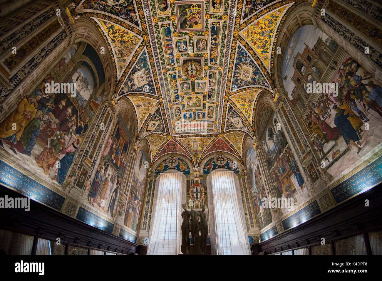 The Piccolomini Library inside Siena Catedral, Siena Tuscany Italy ...