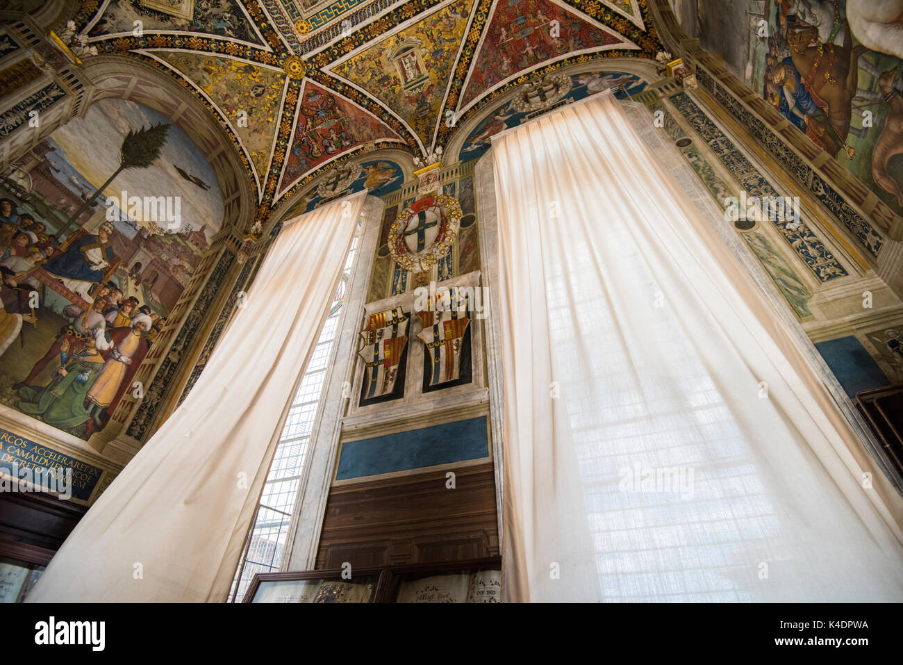 The Piccolomini Library inside Siena Catedral, Siena Tuscany Italy ...