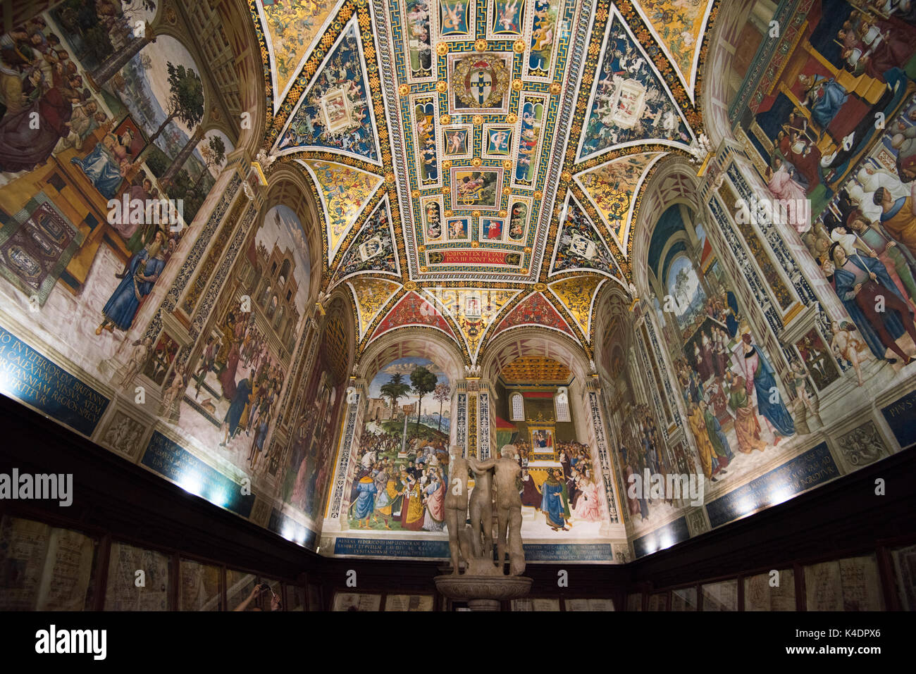 The Piccolomini Library inside Siena Catedral, Siena Tuscany Italy ...