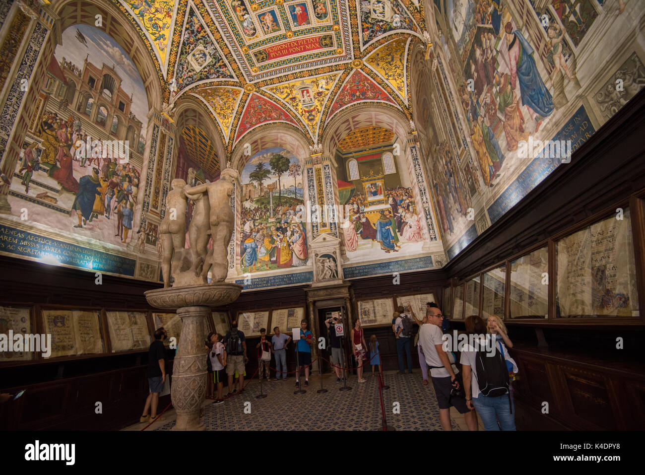The Piccolomini Library inside Siena Catedral, Siena Tuscany Italy ...