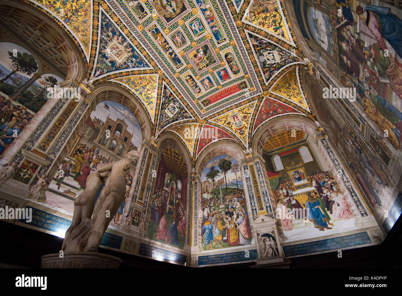 The Piccolomini Library inside Siena Catedral, Siena Tuscany Italy ...