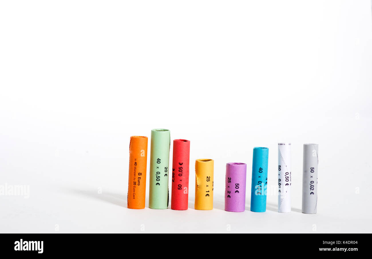 Rolled coins hi-res stock photography and images - Alamy