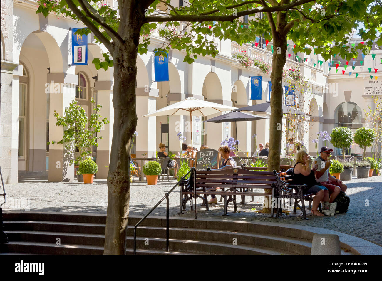Old Market Place St Peter Port Guernsey Stock Photo - Alamy