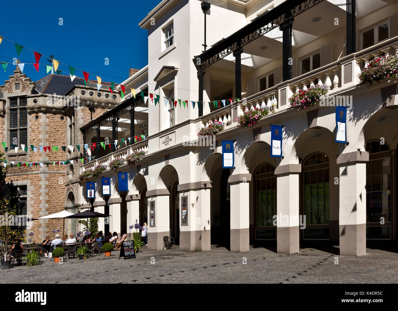 Old Market Place St Peter Port Guernsey Stock Photo - Alamy