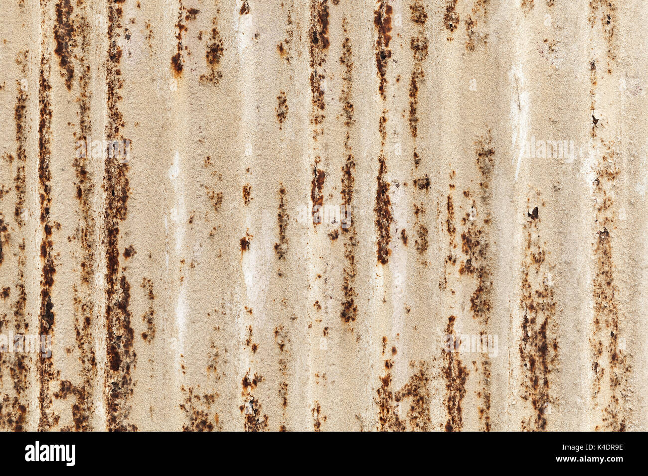 Old rusted corrugated metal wall texture, frontal background photo ...