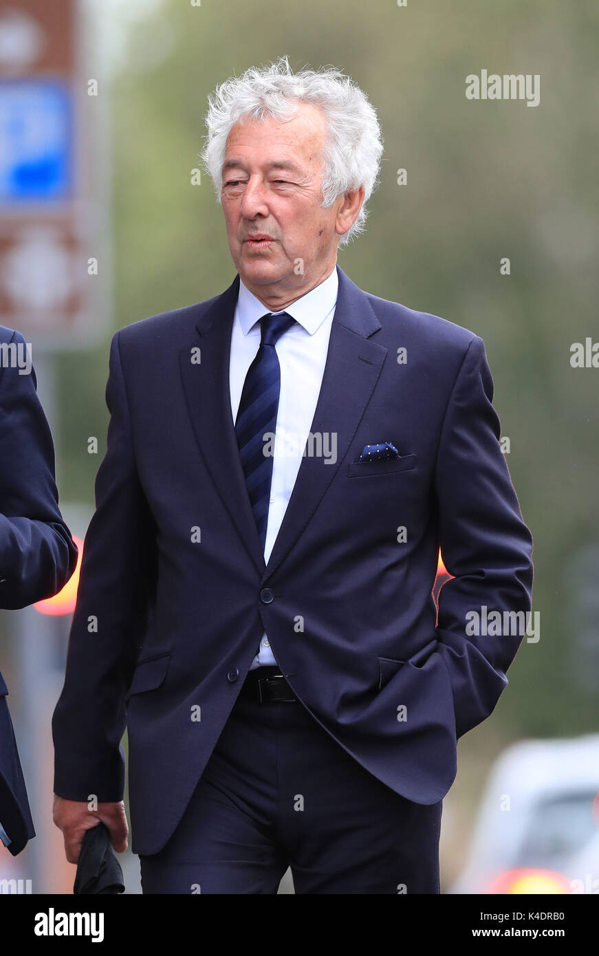 Retired police officer Alan Foster arrives at Preston Crown Court where ...