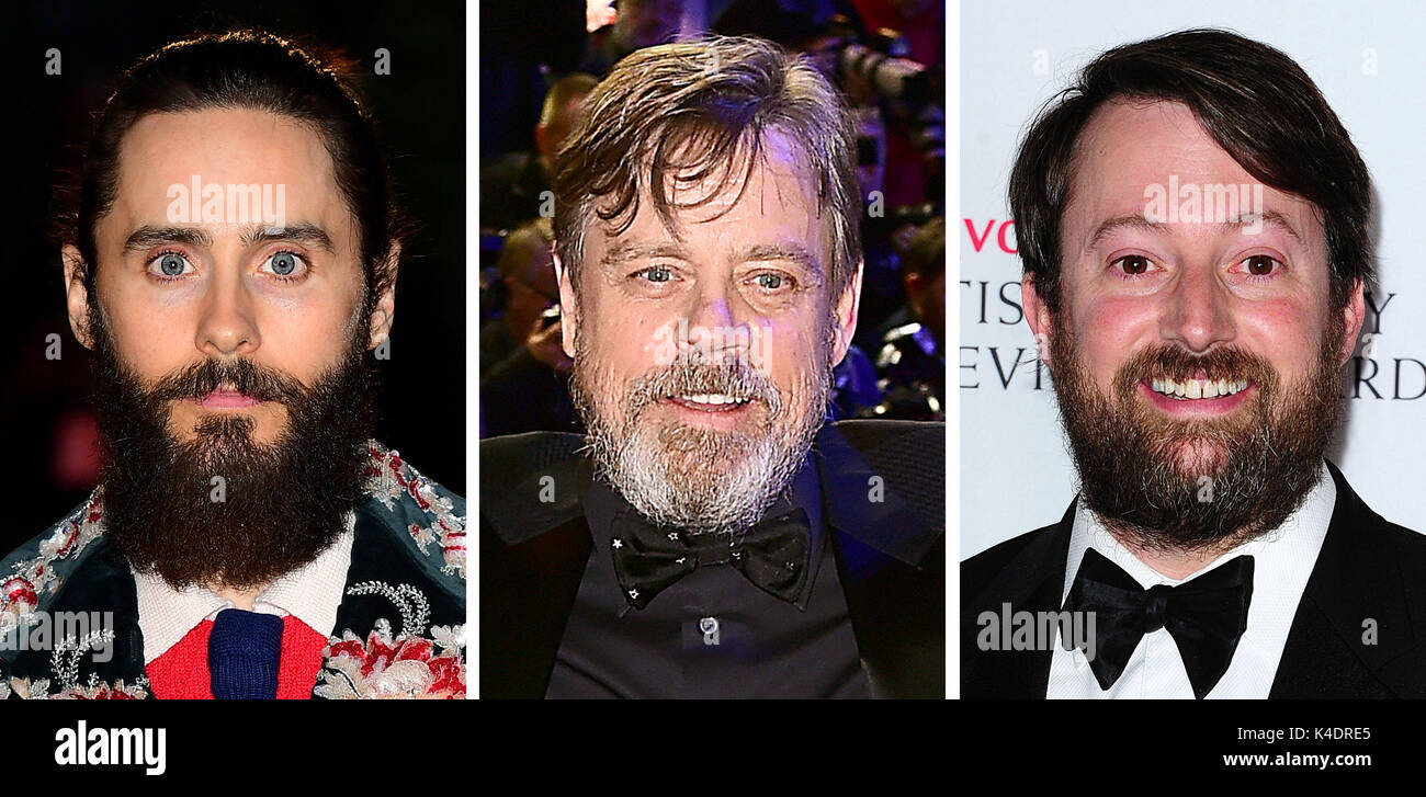 File photos of (from the left) Jared Leto, Mark Hamill and David ...