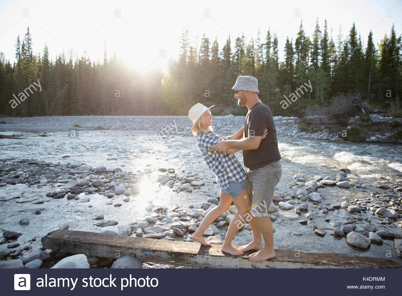 Man balancing on plank hi-res stock photography and images - Alamy